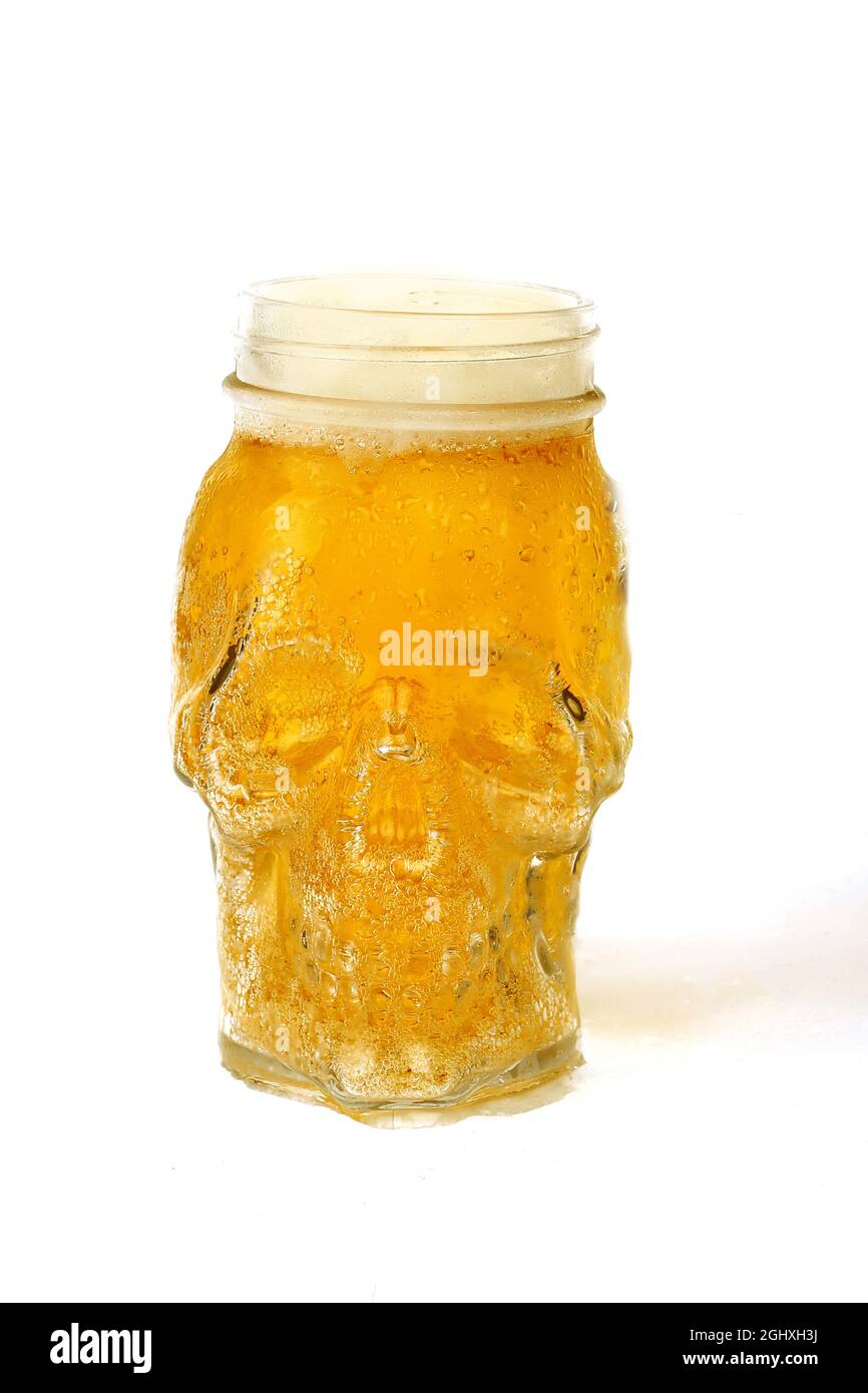 Skull in glass Cut Out Stock Images & Pictures - Alamy