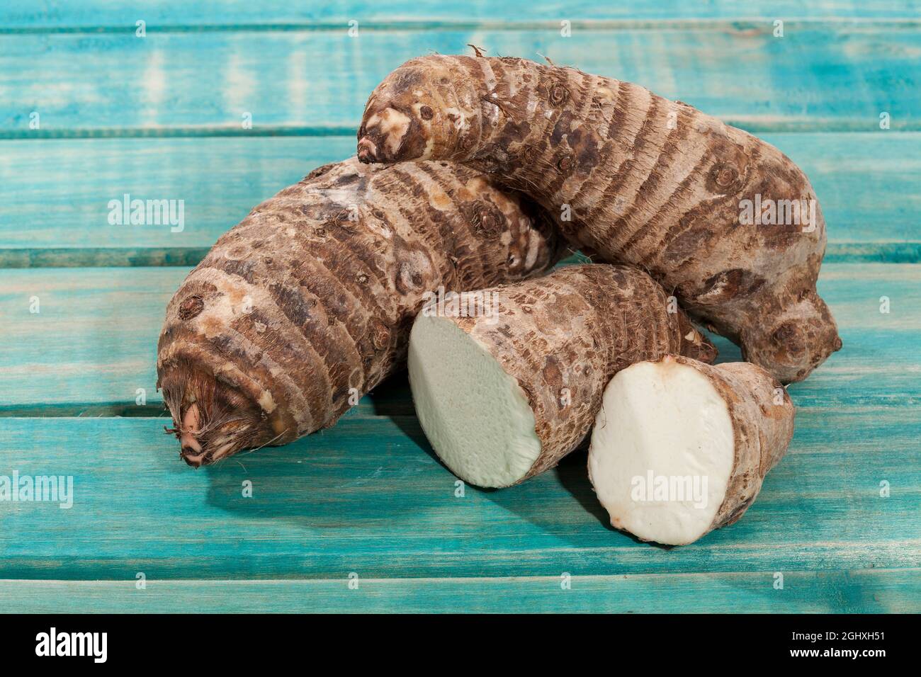 Malanga Edible Tuber - Root Of The Plant Called Colocasia Esculenta ...