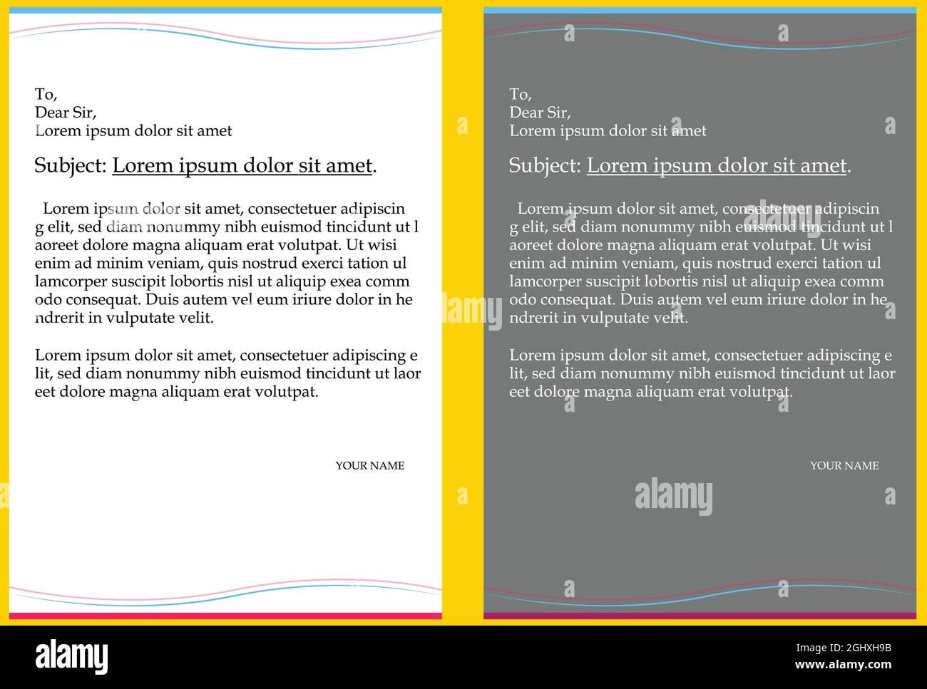 Application text vector template design Stock Vector Image & Art - Alamy