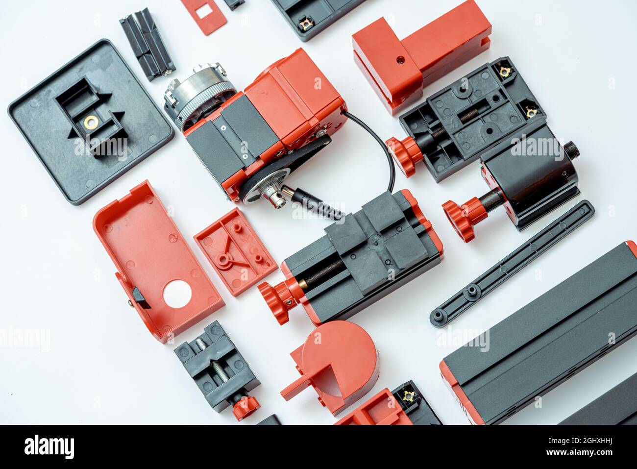 A set of parts for assembling a diy processing machine Stock Photo - Alamy