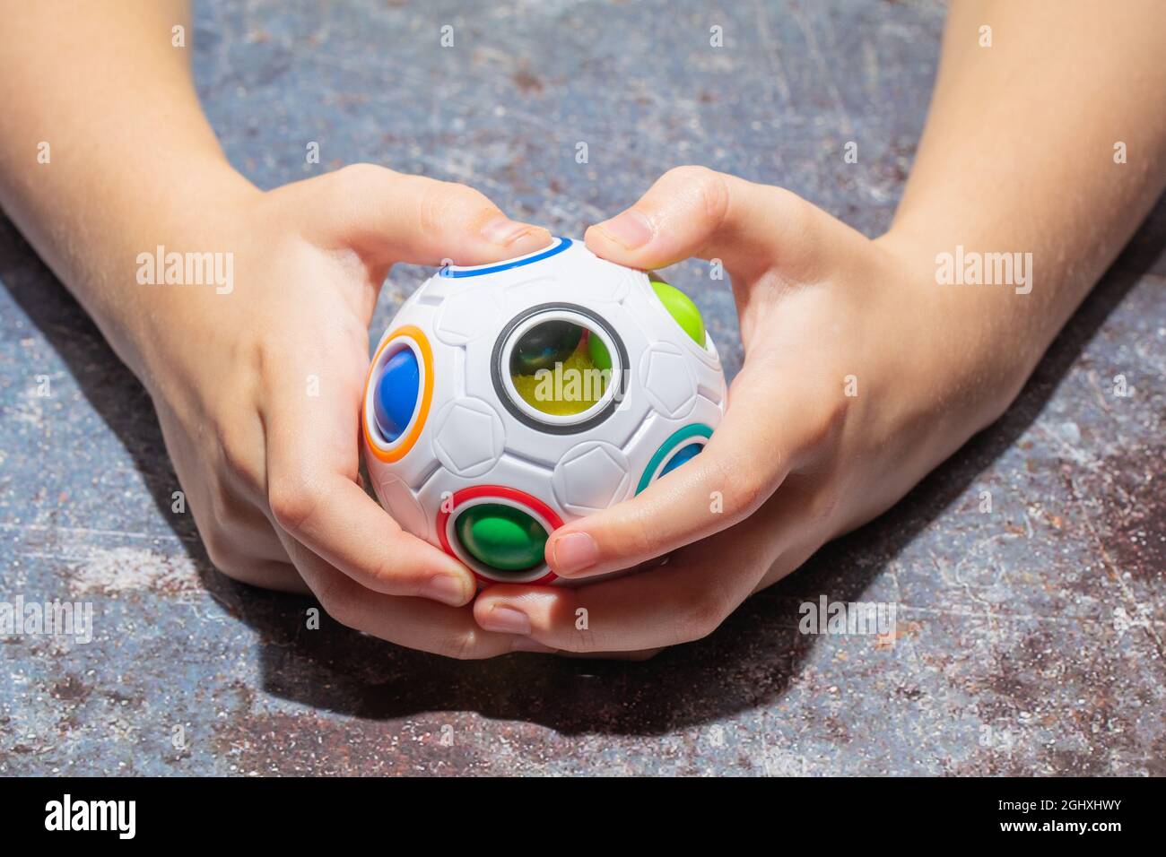 Magic Rainbow Ball Fidget Ball Speed Cube Puzzle Ball Cube Brain ...