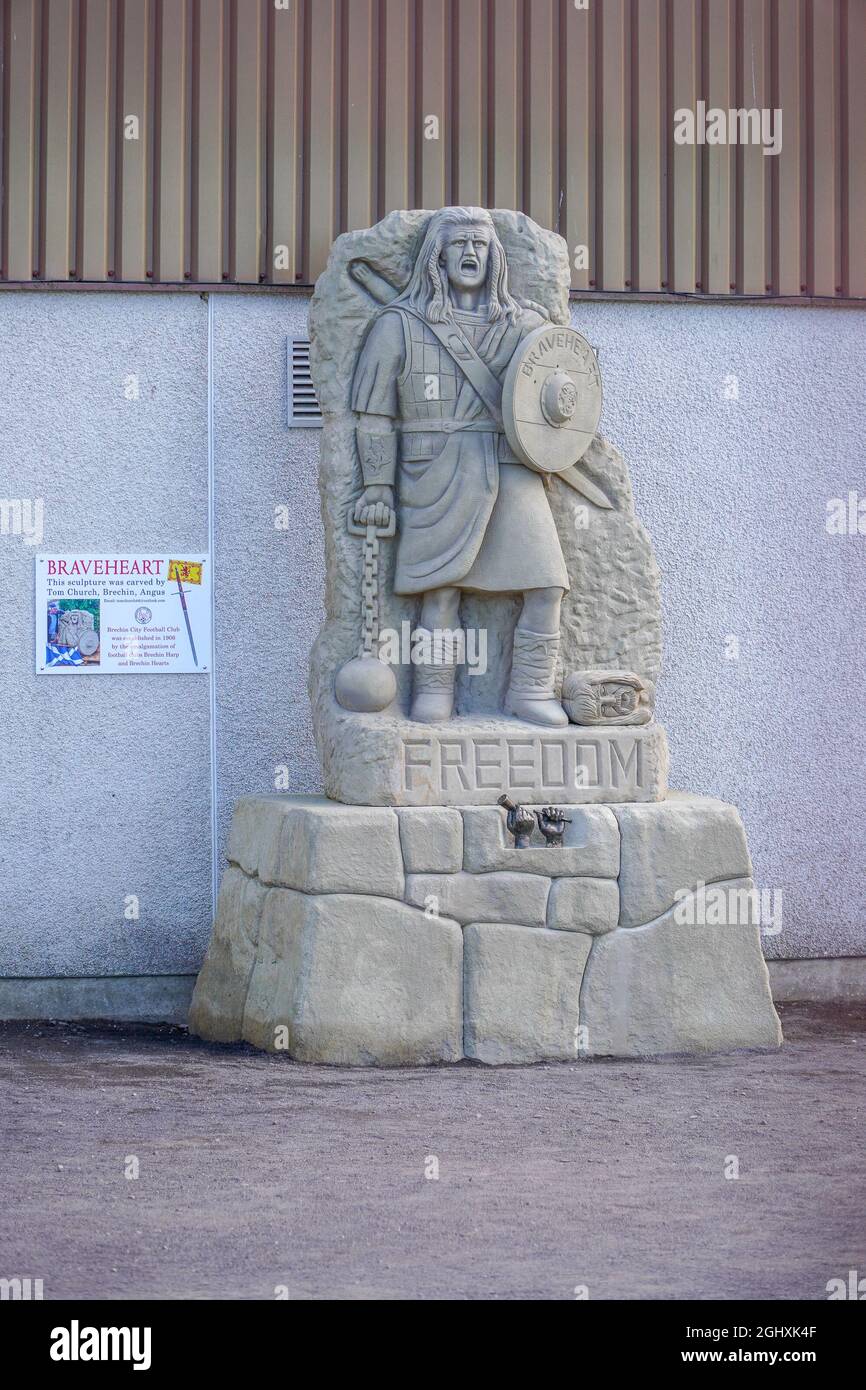 Statue william wallace mel gibson braveheart hi-res stock photography ...