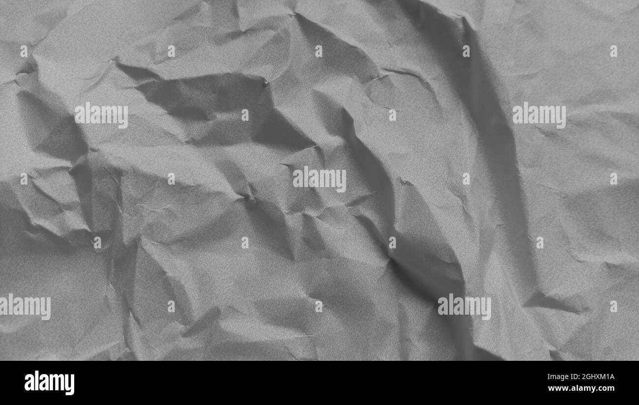 Gray crumpled paper background Stock Photo - Alamy
