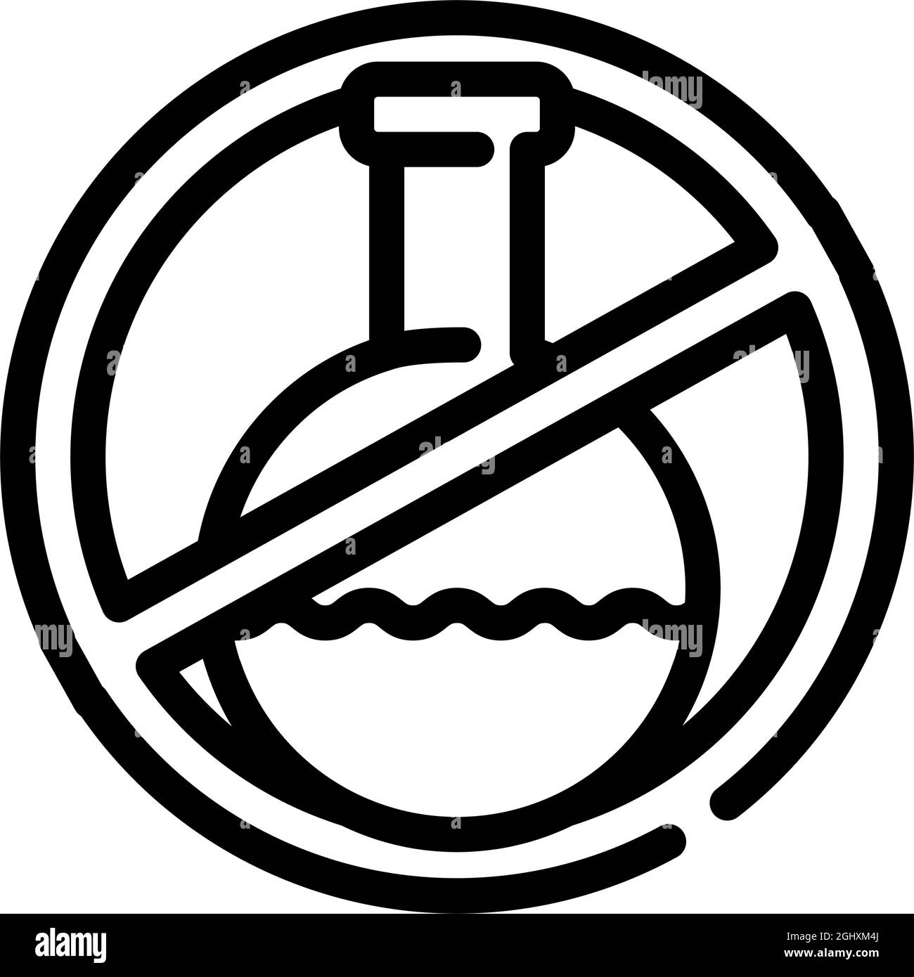 silicone chemical liquid free line icon vector illustration Stock ...
