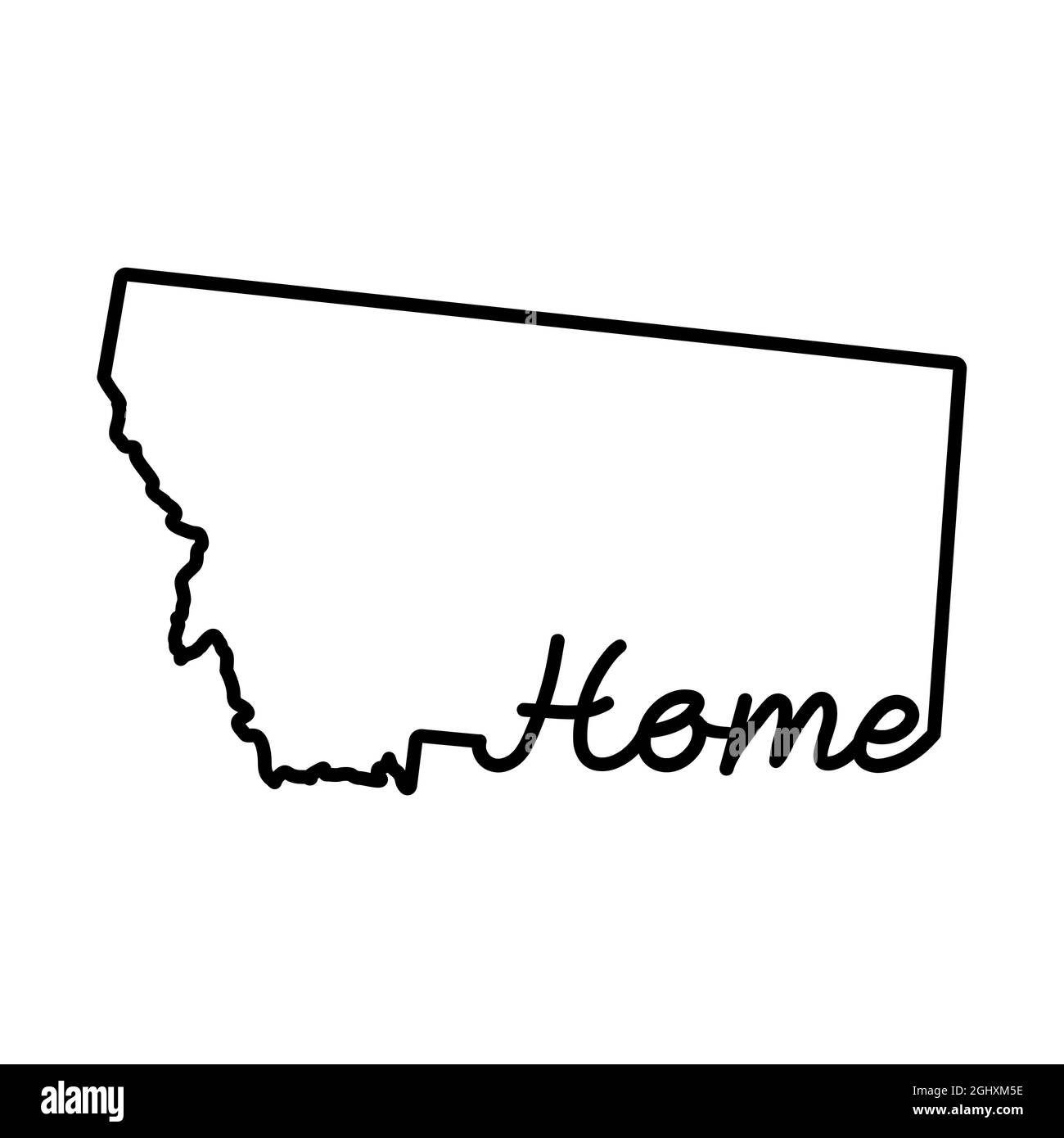 Montana Outline Clip Art