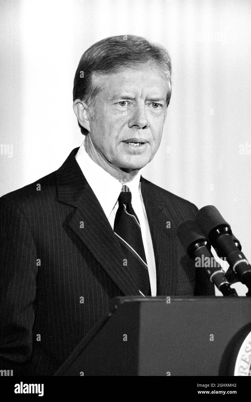 Jimmy carter 1979 Black and White Stock Photos & Images - Alamy