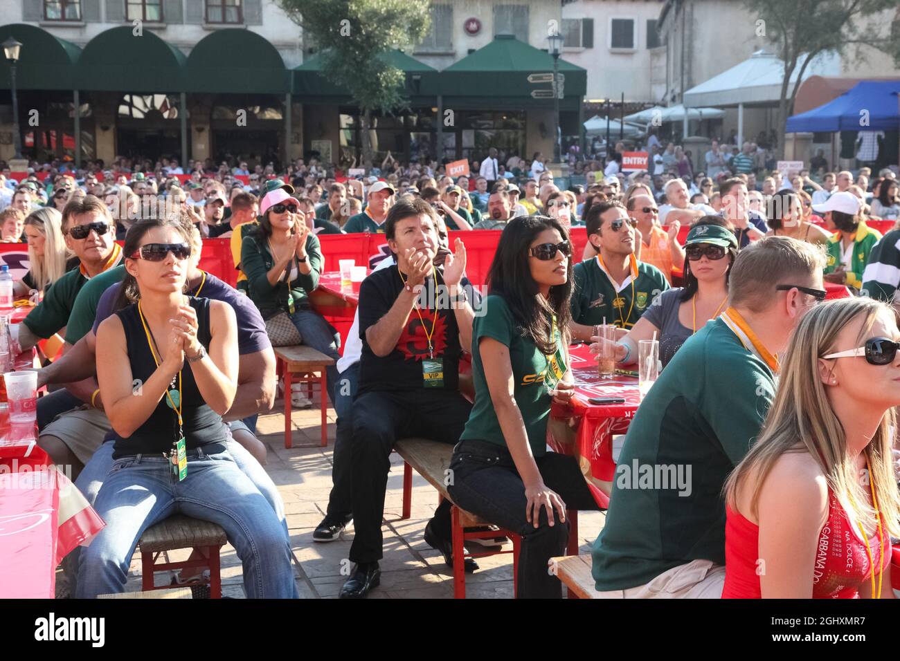 JOHANNESBURG, SOUTH AFRICA - Aug 10, 2021: A number of enthusiastic ...