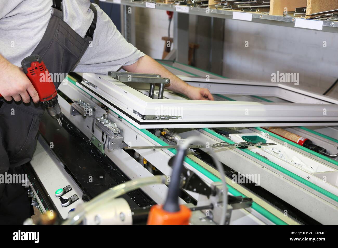 Aluminum and PVC Window production Stock Photo - Alamy