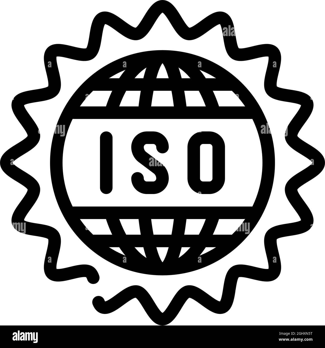 iso standard line icon vector illustration Stock Vector Image & Art - Alamy
