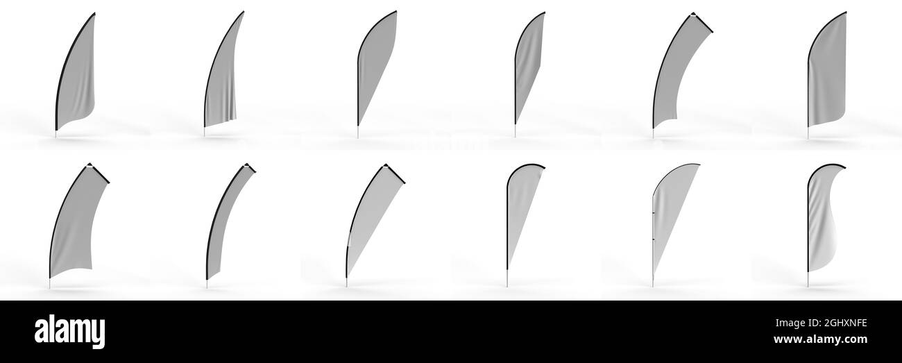 Banner Flag Waving Display Exhibition, Extreme Flag Complete Range, 3d ...