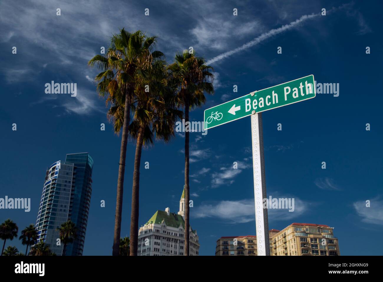 Beach bike path Stock Photo - Alamy
