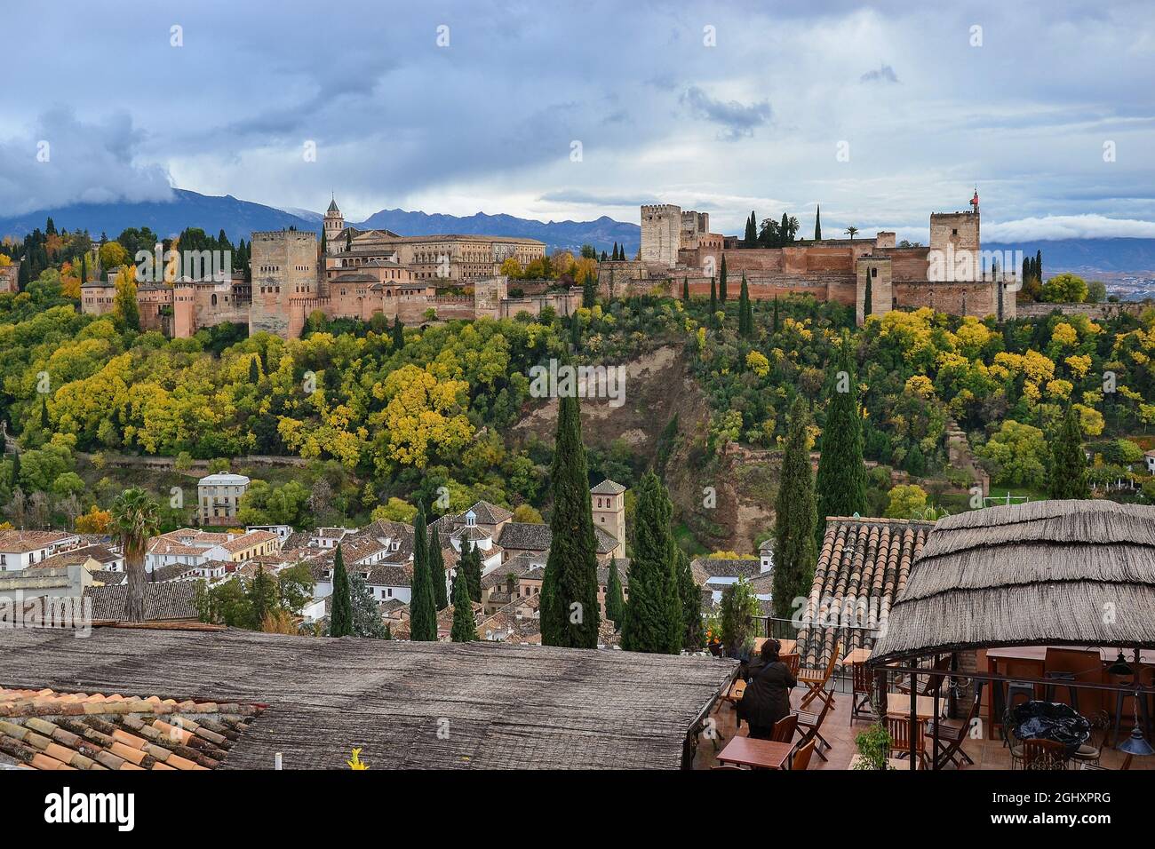 Image taken from the Saint Nicholas viewpoint of the Alhambra landscape ...