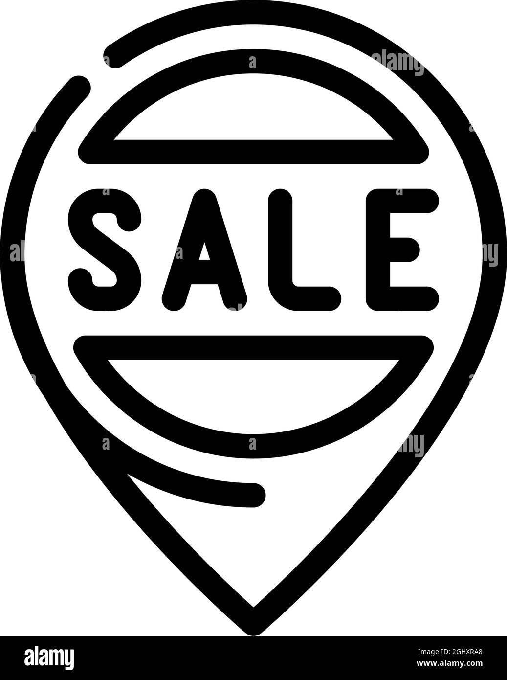 location sale line icon vector illustration Stock Vector Image & Art ...