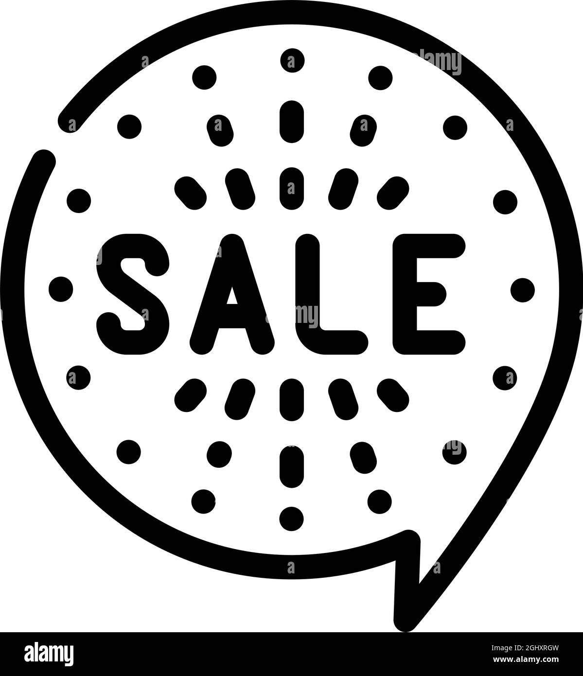 quote sale line icon vector illustration Stock Vector Image & Art - Alamy