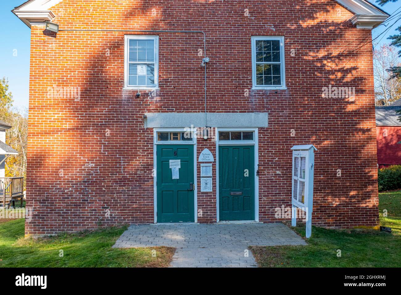 The town offices on the Town Common in Nelson, New Hampshire Stock ...