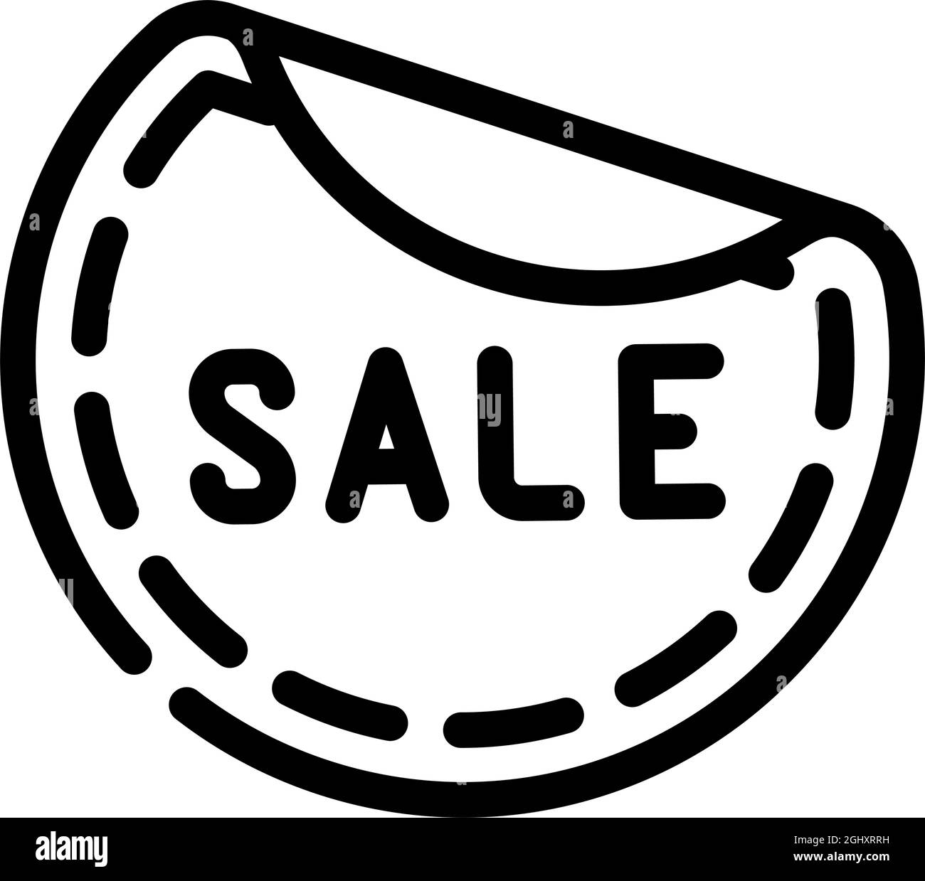 sticker sale line icon vector illustration Stock Vector Image & Art - Alamy