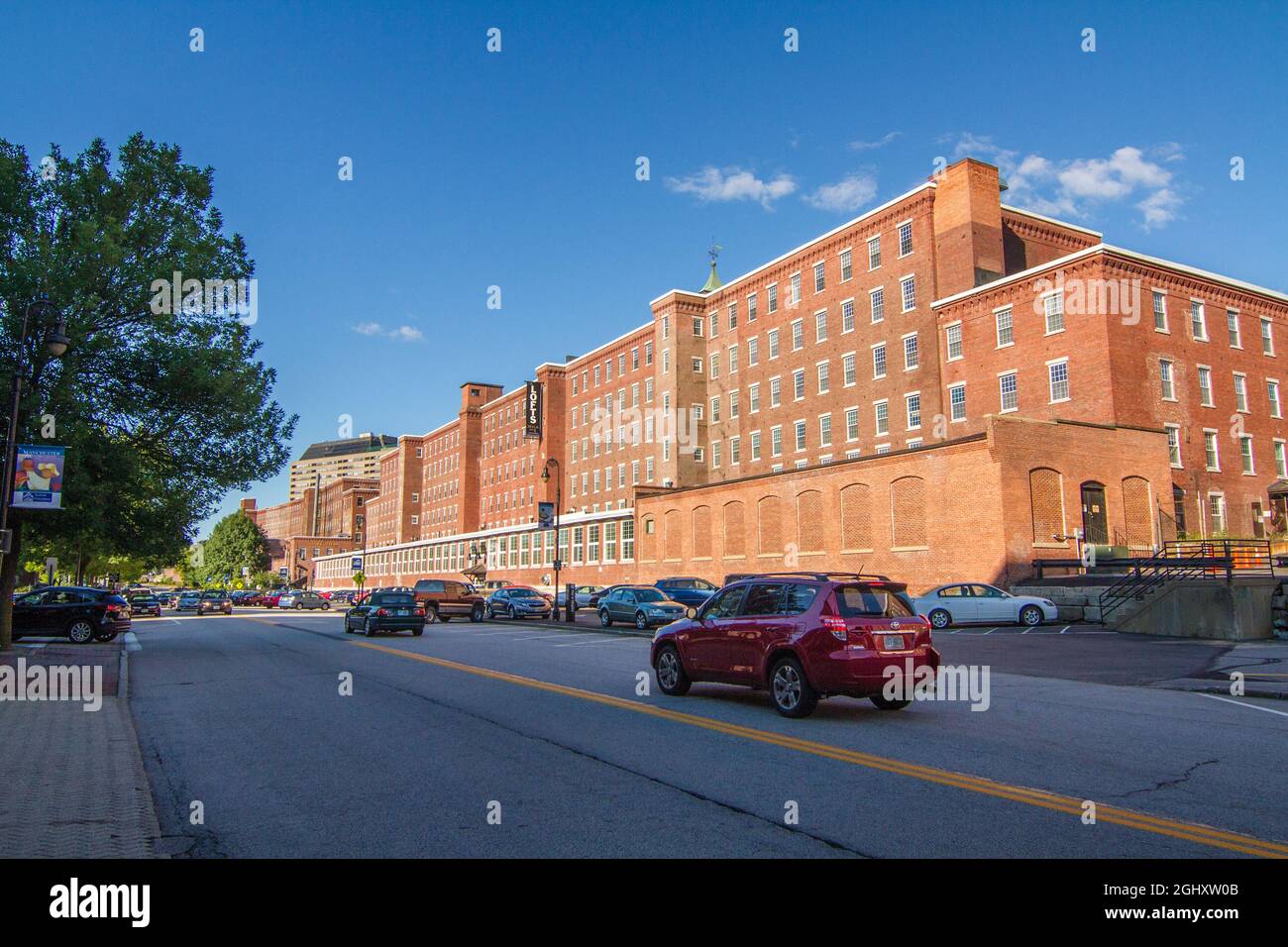 Old mill buildings in Manchester, New Hampshire Stock Photo - Alamy