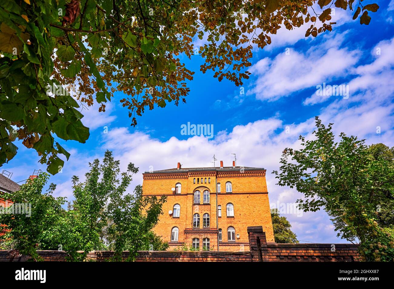 Historic building from the 19th century as part of the former barracks ...