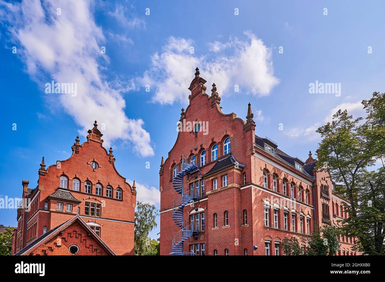 Historic building from the 19th century as part of the former barracks ...