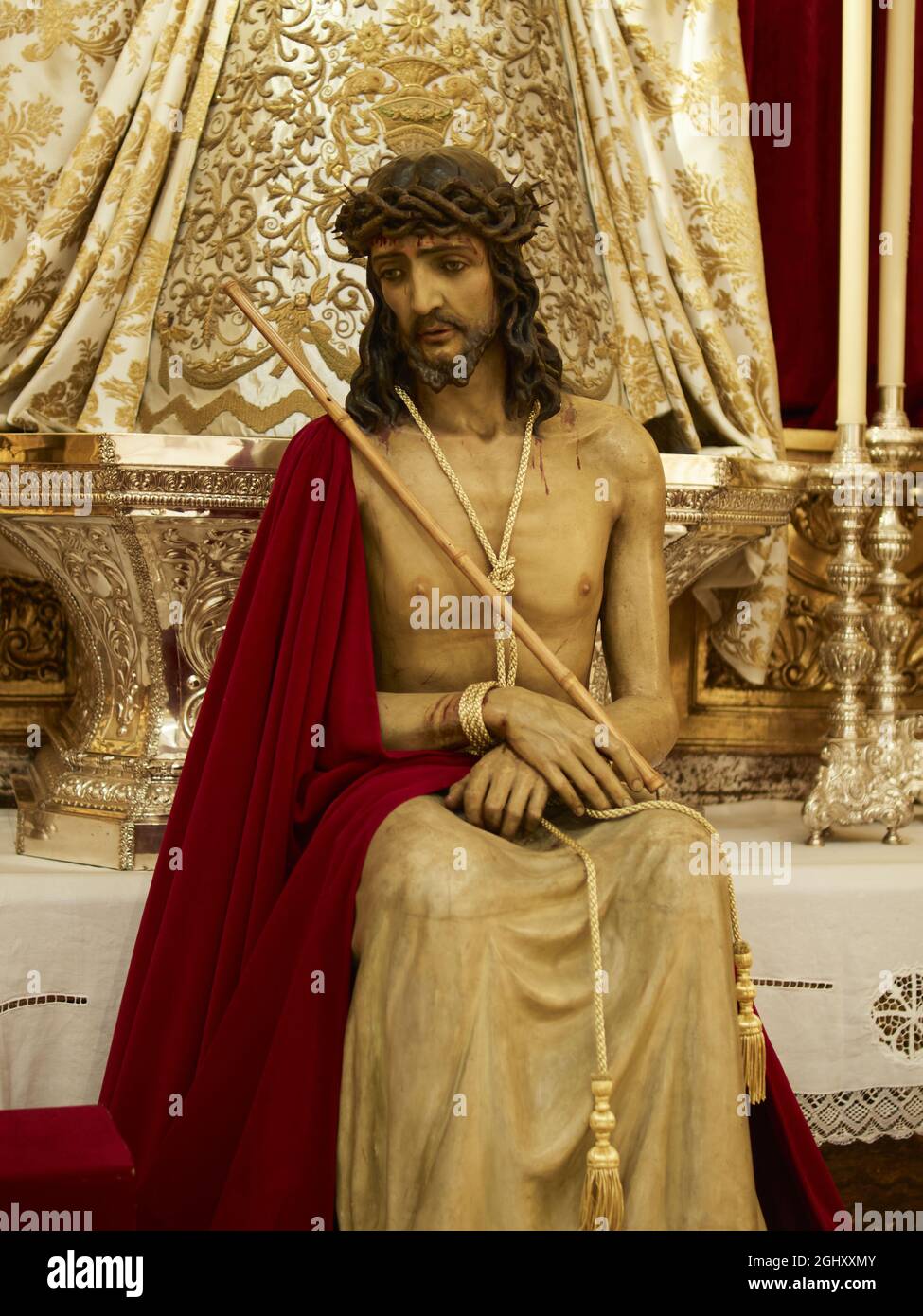 Vertical sculpture of Jes Stock Photo - Alamy