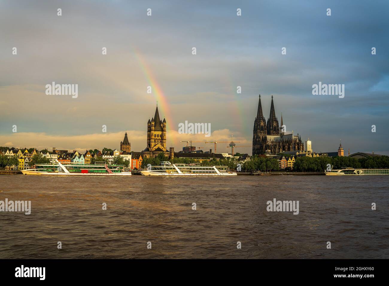 rainbow over Cologne Cathedral, Germany Stock Photo - Alamy