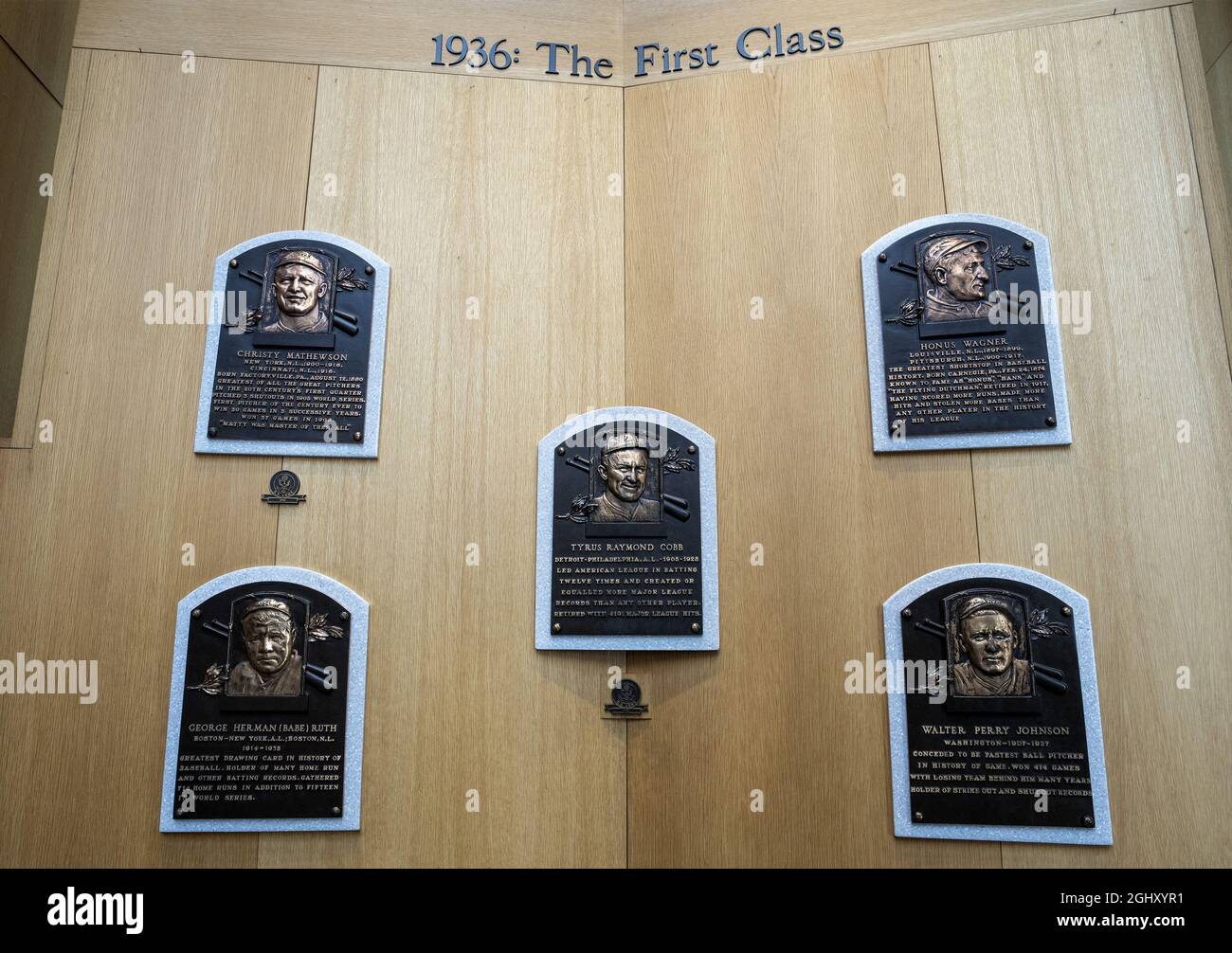 Cooperstown, United States. 07th Sep, 2021. An exhibit showing the 1936 ...