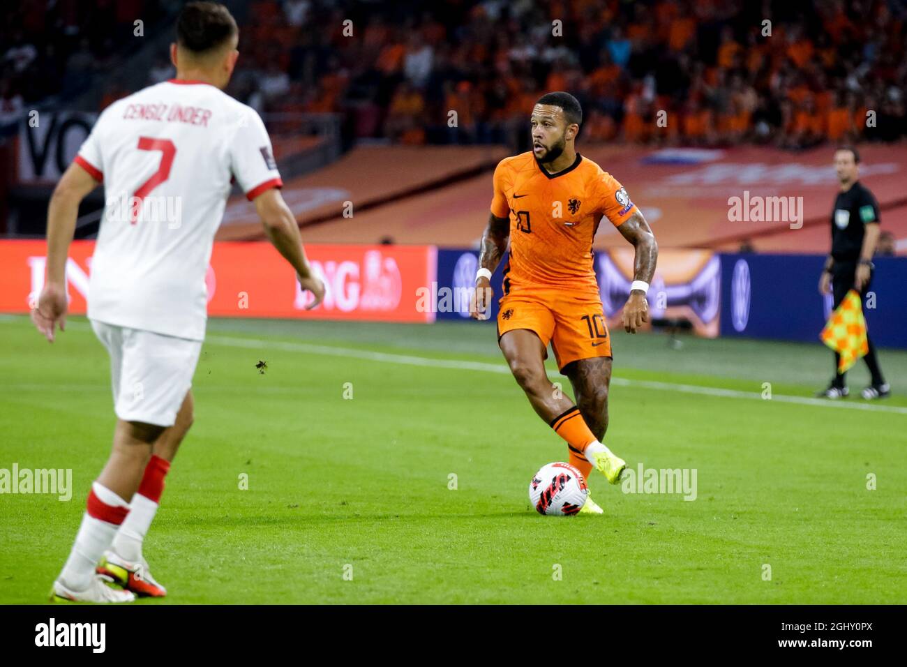 AMSTERDAM, NETHERLANDS - SEPTEMBER 7: Memphis Depay of the Netherlands ...