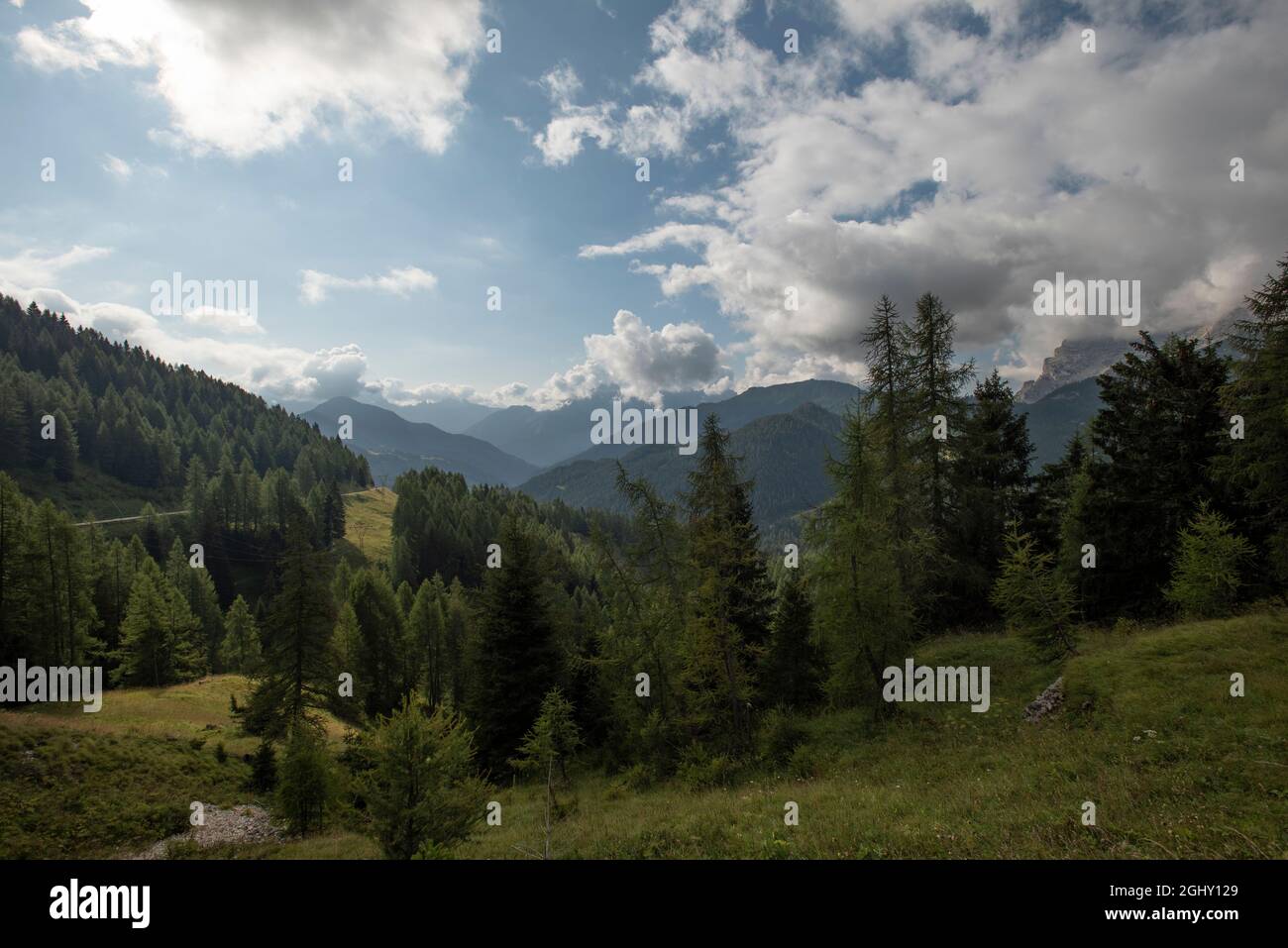 Mountain landscape in Val Zoldana Italy Stock Photo - Alamy