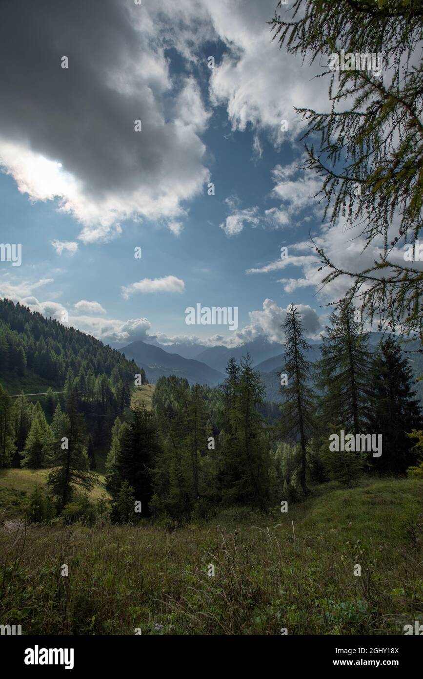 Mountain landscape in Val Zoldana Italy Stock Photo - Alamy