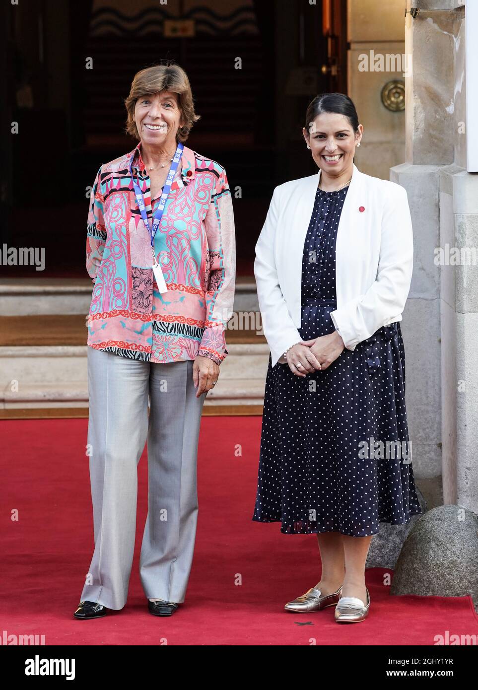 Home Secretary Priti Patel welcomes the Ambassador of France to the UK ...