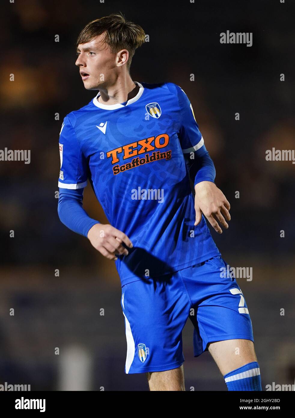 Colchester United's Gene Kennedy during the Papa John's Trophy match at ...
