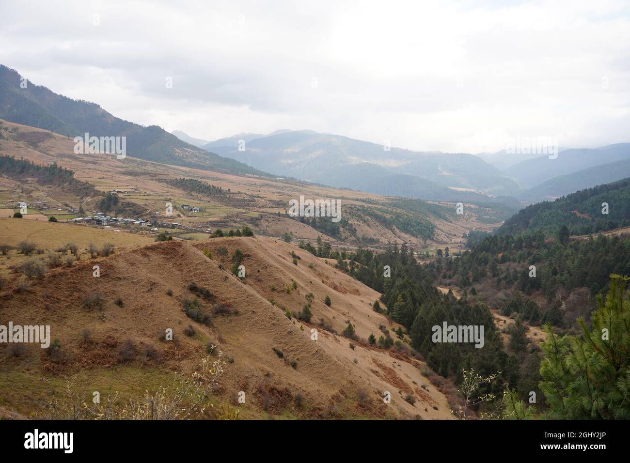 Hiking in the remote Tang Valley in eastern Bhutan Stock Photo - Alamy