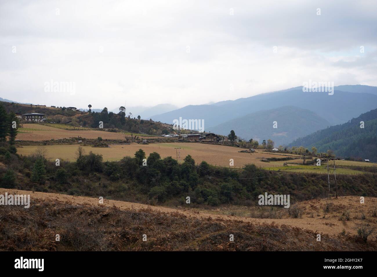 Hiking in the remote Tang Valley in eastern Bhutan Stock Photo - Alamy