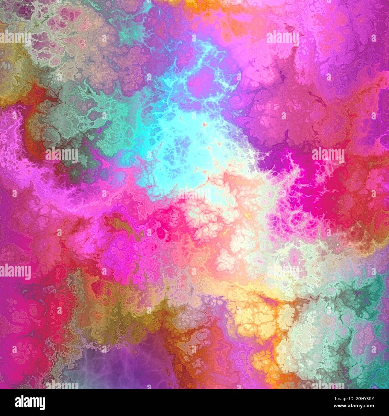 Multi colored abstract psychedelic background, high resolution texture, vivid bright colors ...