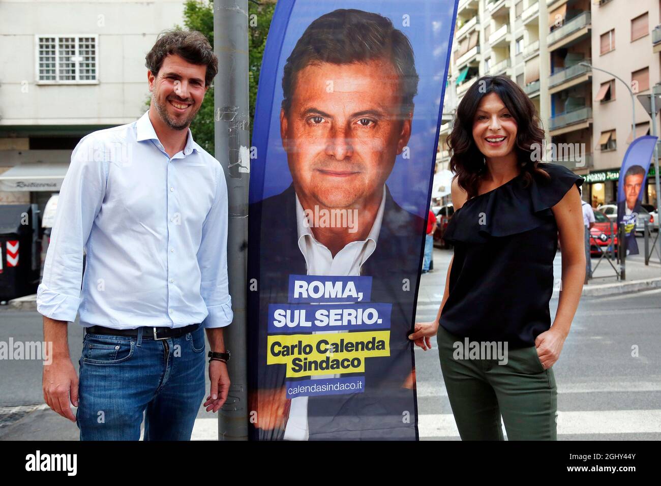 Rome, Italy. 07th Sep, 2021. Two of the candidates at the next ...