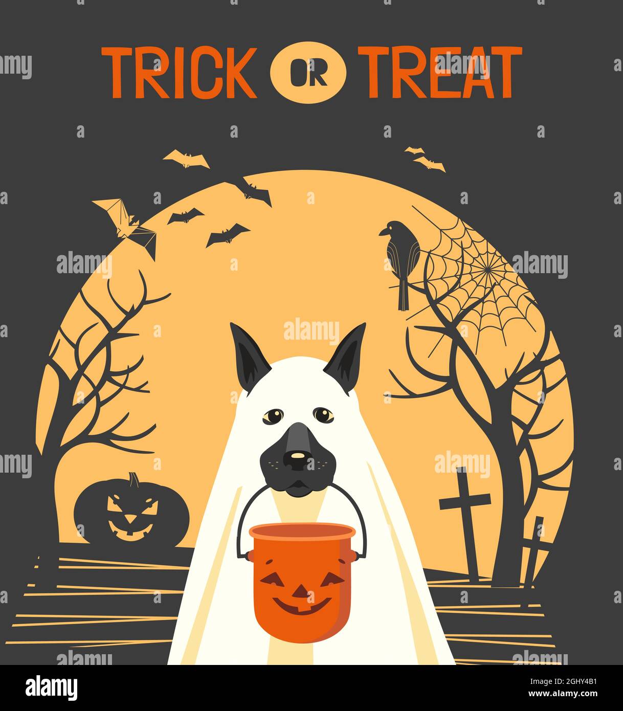Ghost dog Stock Vector Images - Alamy