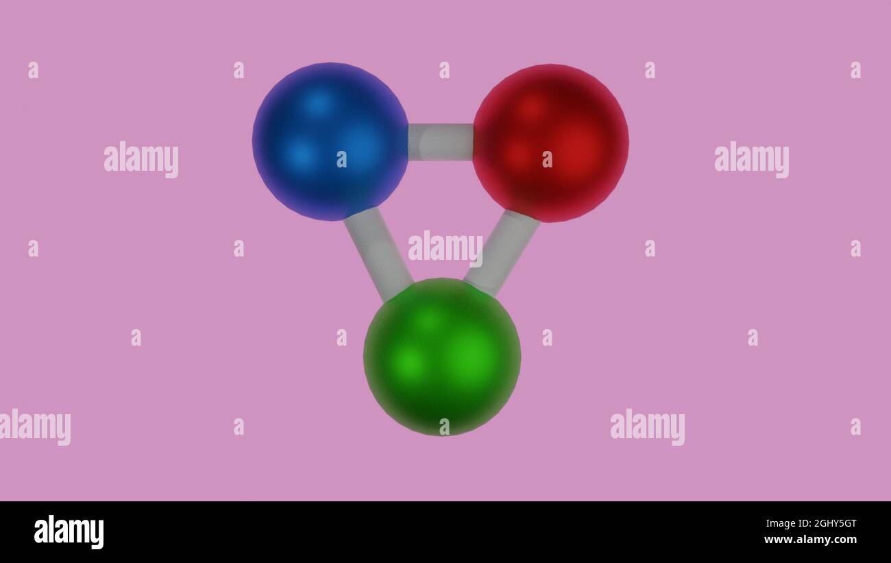 Illustration Of A Chemical Molecule Structure Stock Photo Alamy