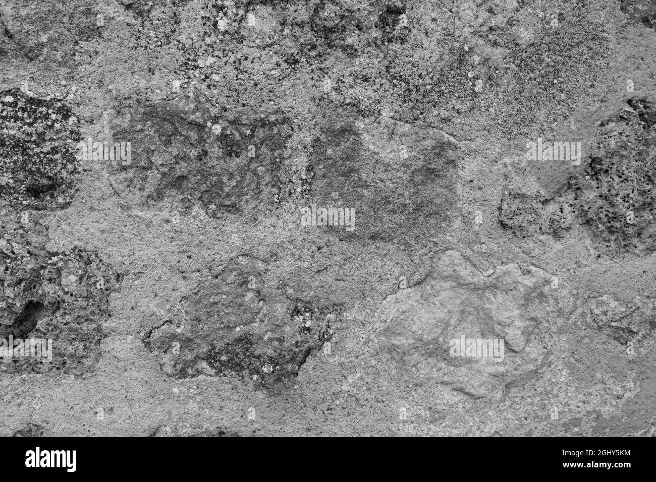 Texture of old stones wall.Concrete path floor , medieval castle ...