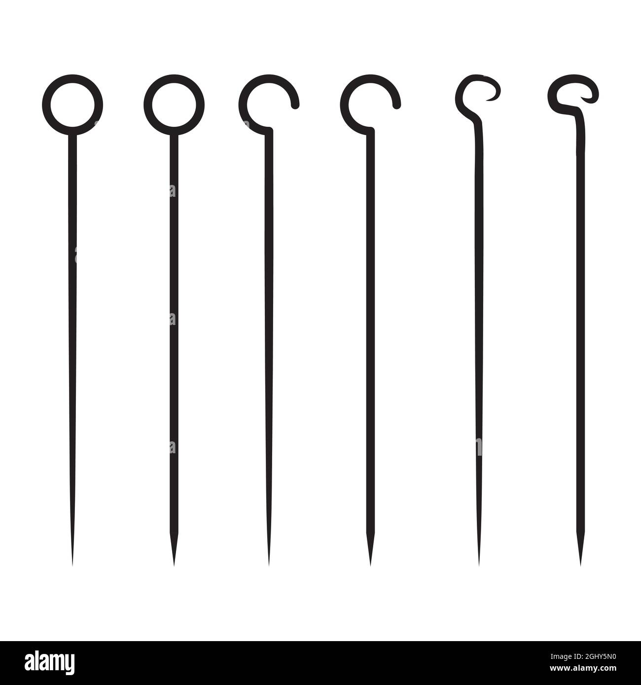 Skewer vector vectors hi-res stock photography and images - Alamy