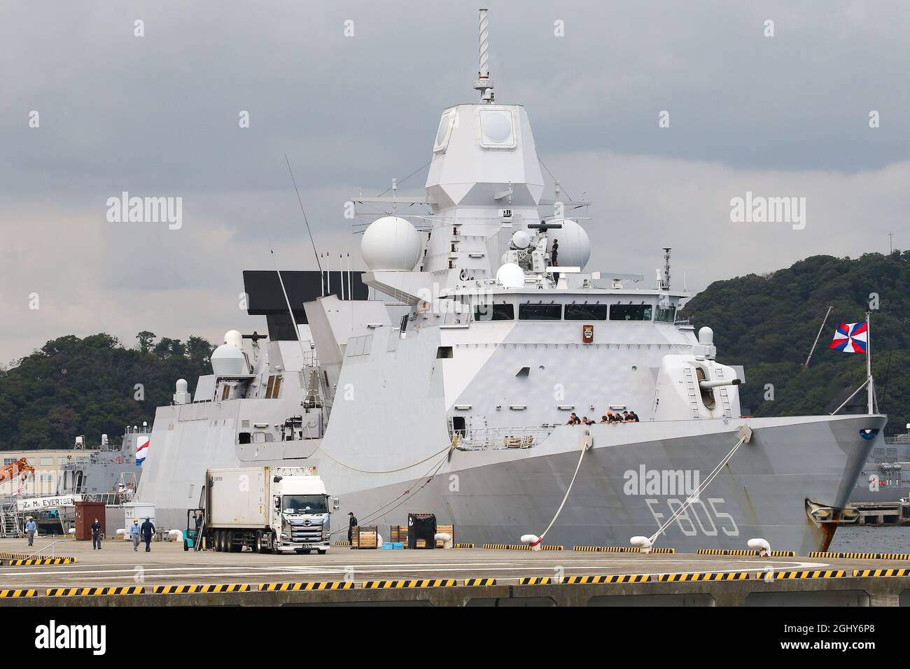 Kanagawa, Japan. 07th Sep, 2021. A frigate of the Royal Netherlands ...