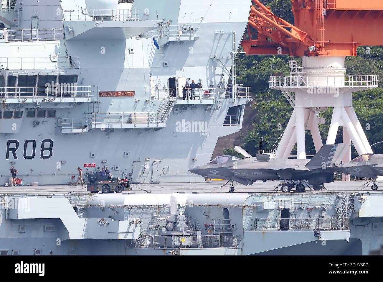 Kanagawa, Japan. 07th Sep, 2021. The first of the Royal Navy's Queen ...