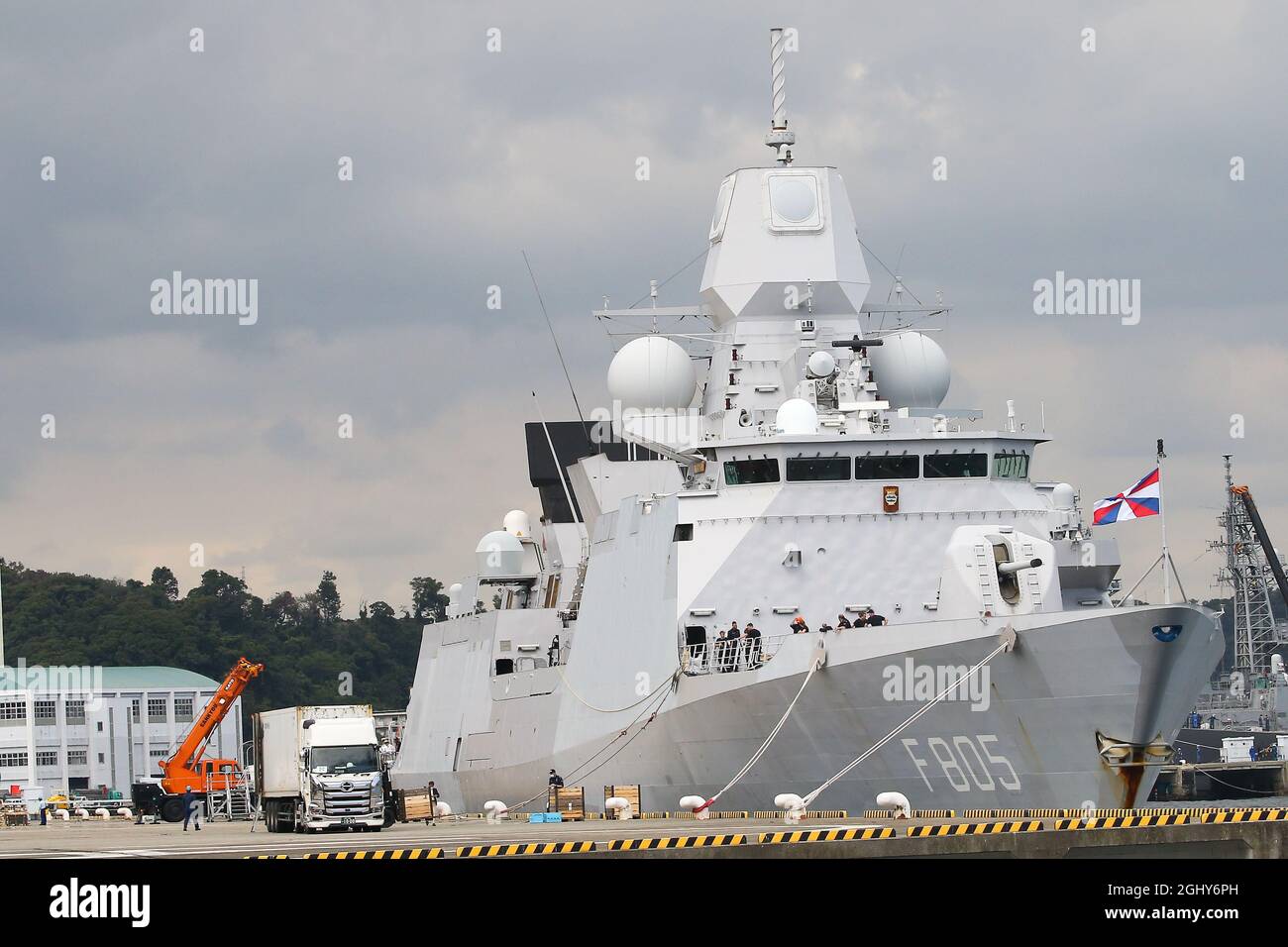 Kanagawa, Japan. 07th Sep, 2021. A frigate of the Royal Netherlands ...