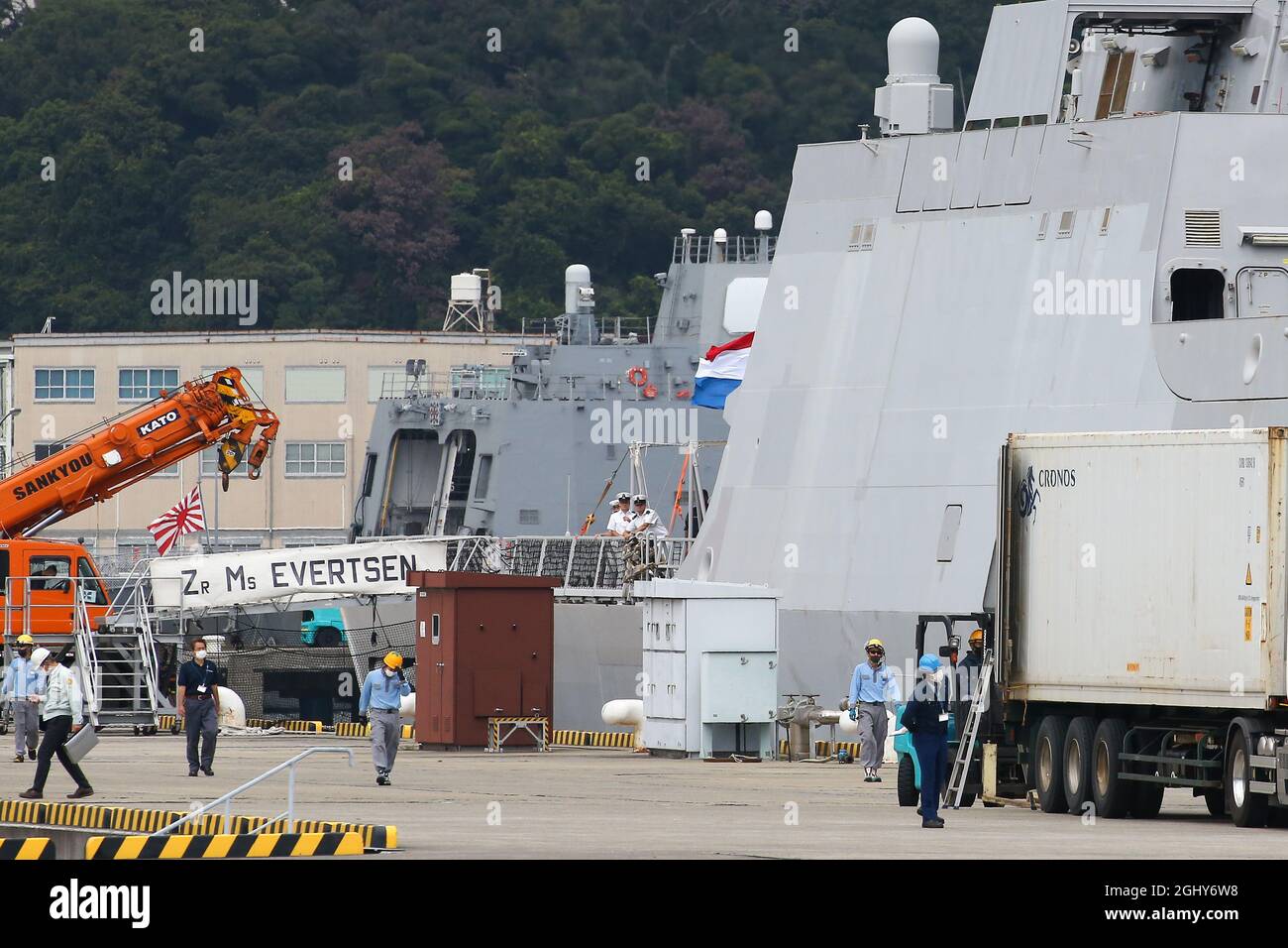 Kanagawa, Japan. 07th Sep, 2021. A frigate of the Royal Netherlands ...