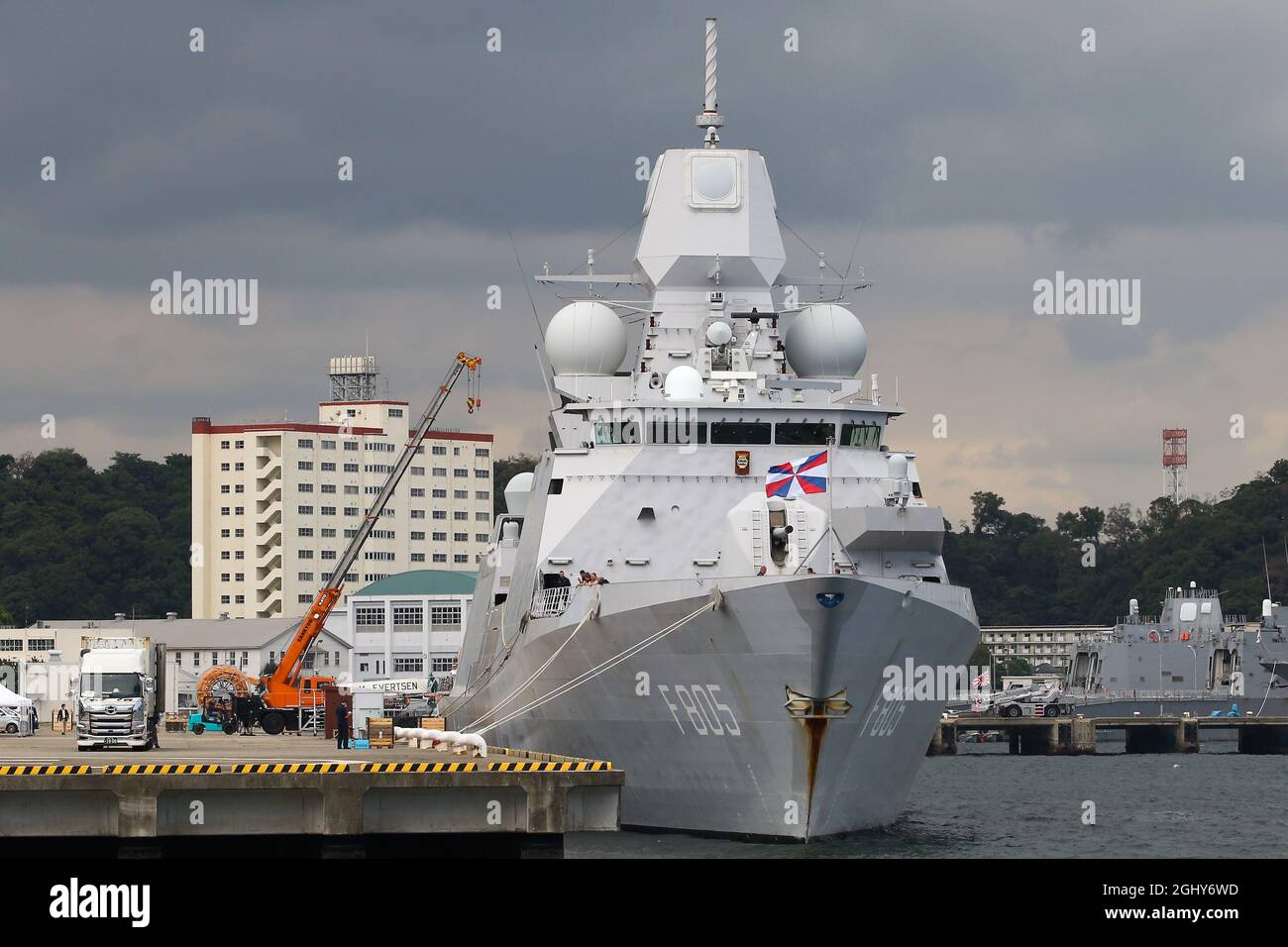 Kanagawa, Japan. 07th Sep, 2021. A frigate of the Royal Netherlands ...