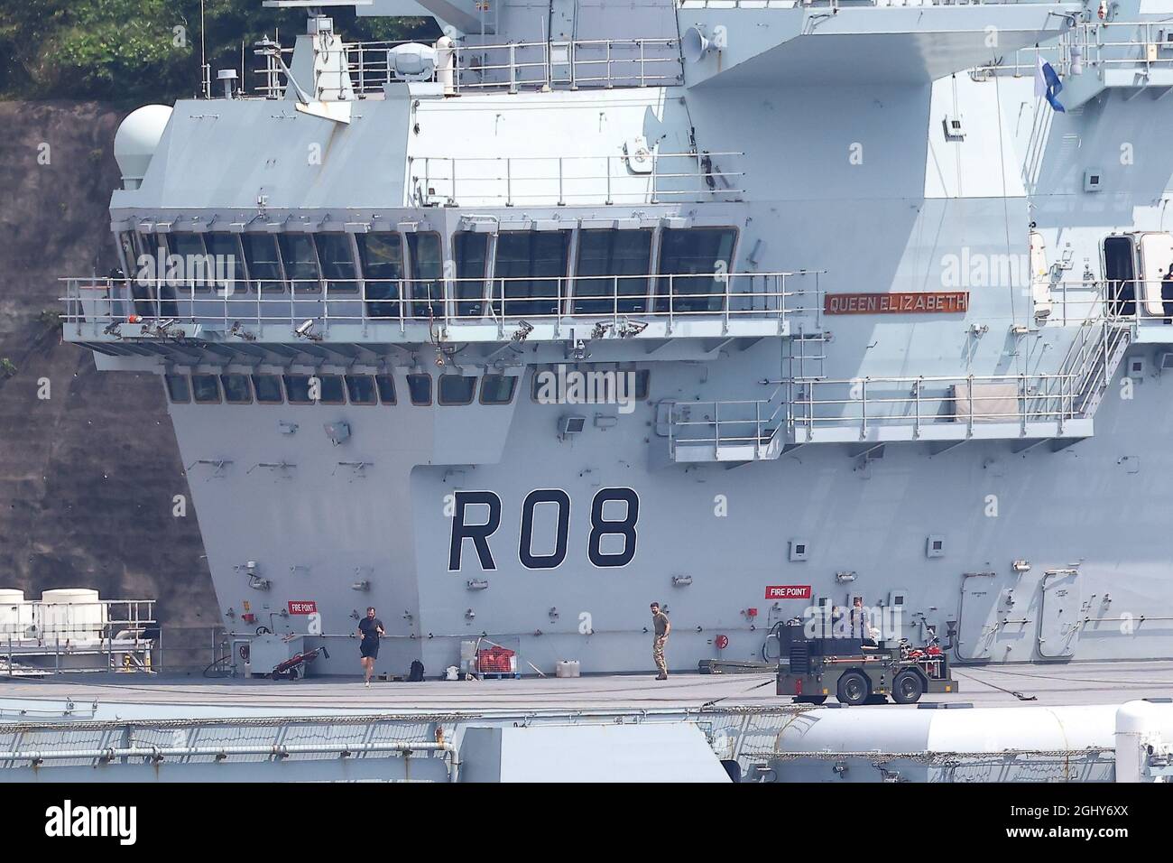 Kanagawa, Japan. 07th Sep, 2021. The first of the Royal Navy's Queen ...