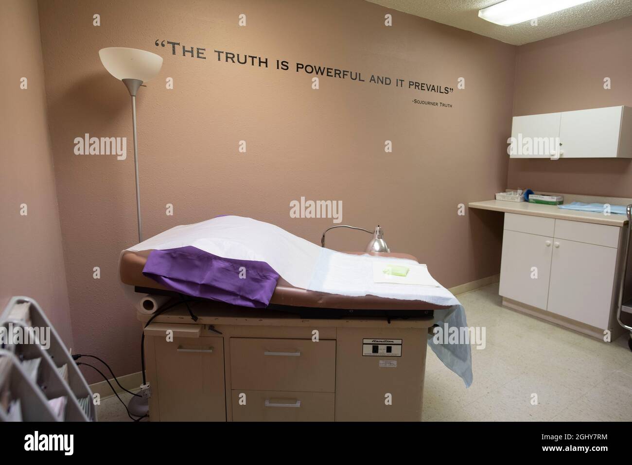 Austin, TX, USA. 27th June, 2016. The exam room at Whole Women's Health, a Texas abortion ...
