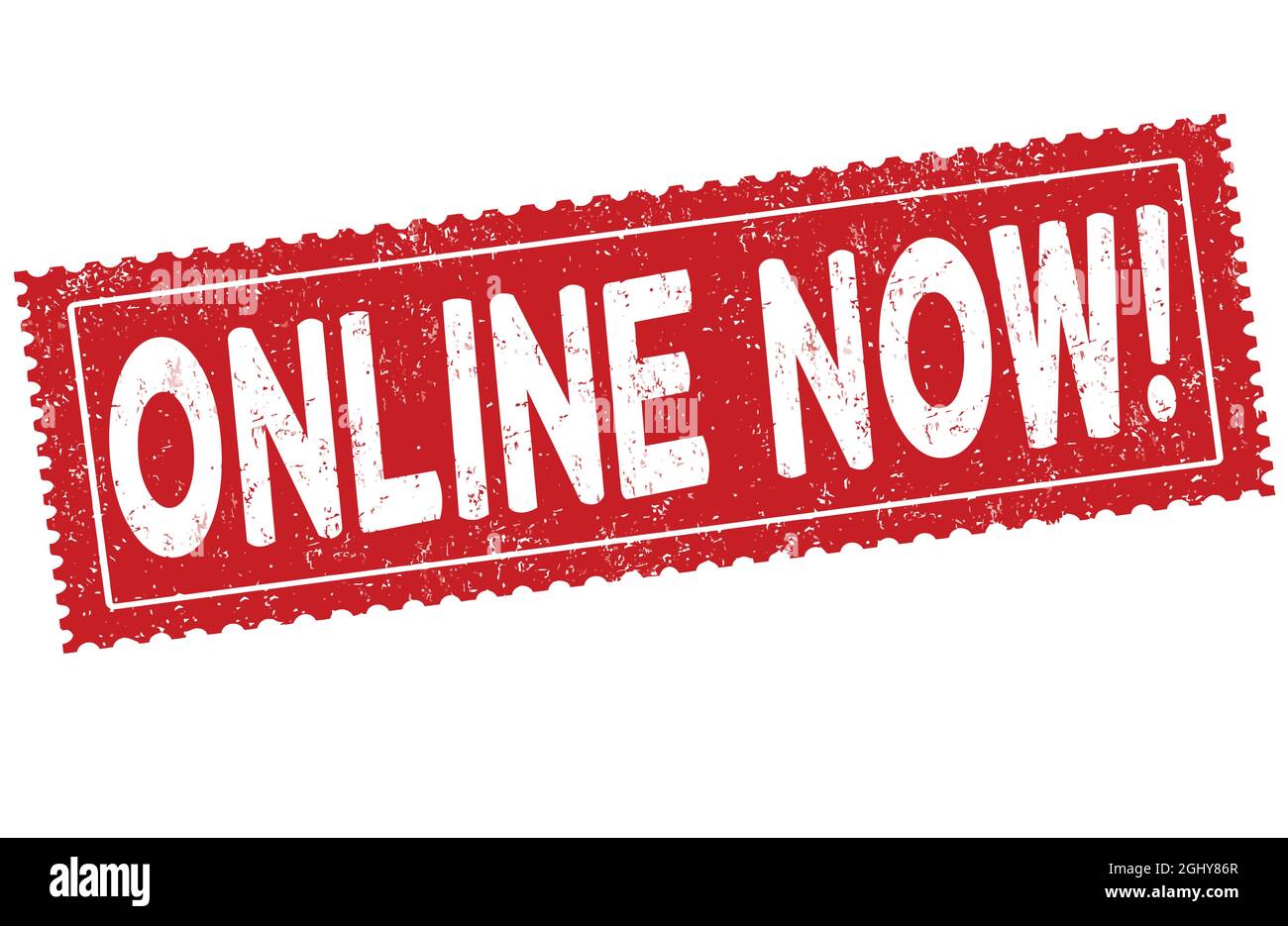 Online now sign or stamp on white background, vector illustration Stock ...