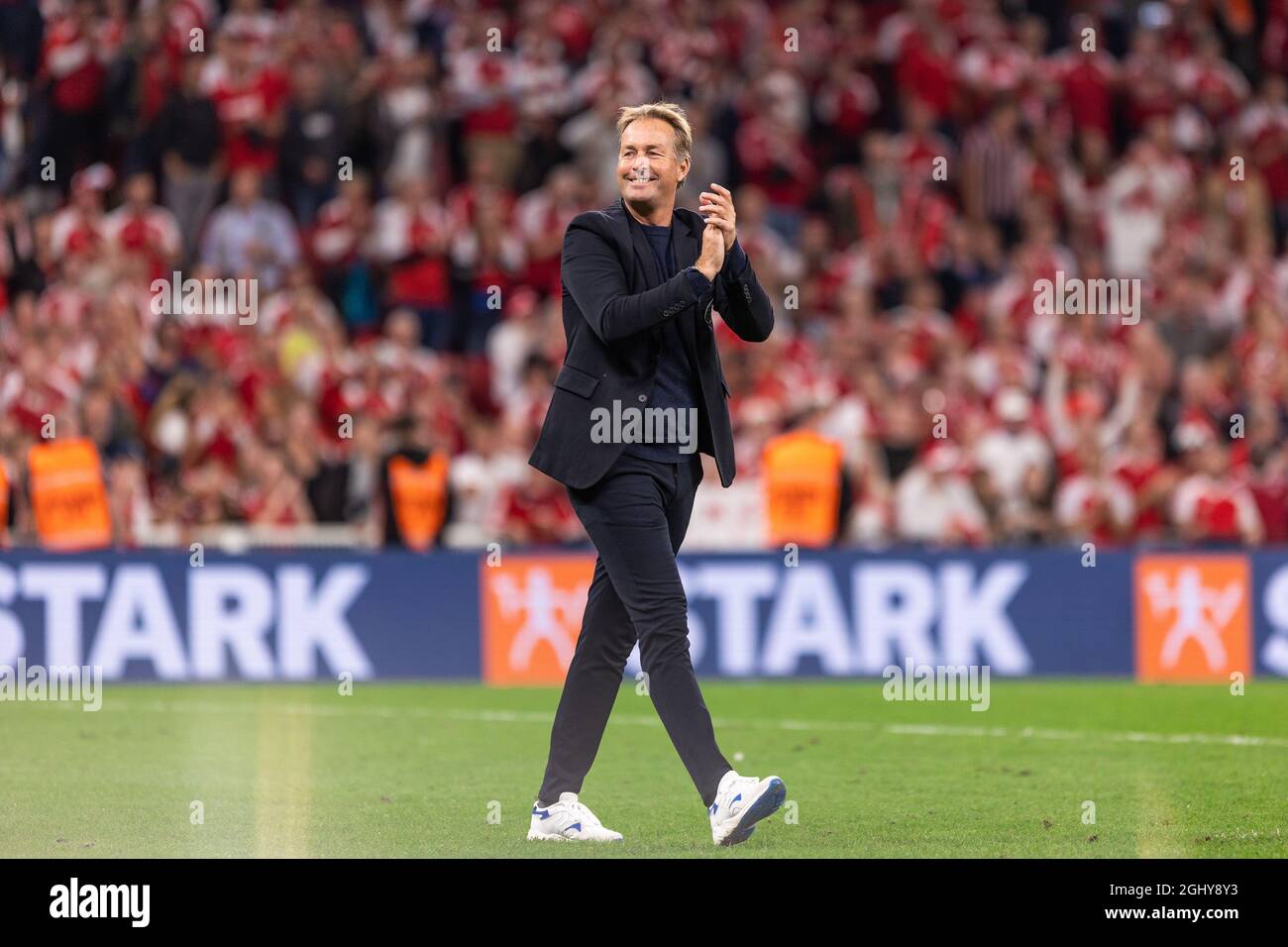 Copenhagen, Denmark. 07th Sep, 2021. Head coach Kasper Hjulmand of ...