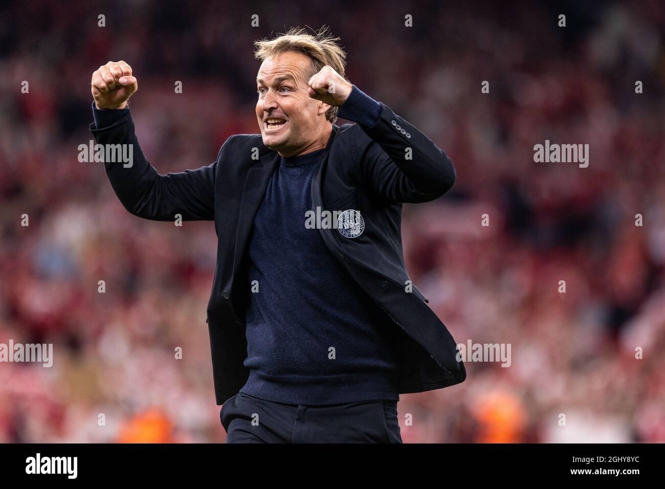 Copenhagen, Denmark. 07th Sep, 2021. Head coach Kasper Hjulmand of ...