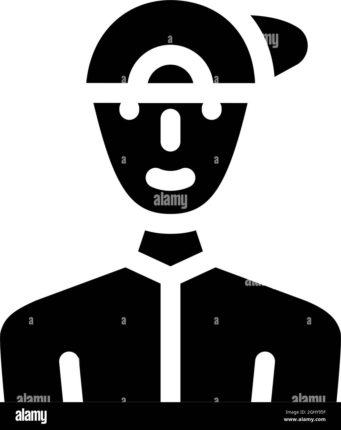 childhood teenager man glyph icon vector illustration Stock Vector ...